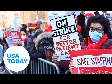 Over 7,000 New York City nurses strike for better pay, staffing | USA TODAY