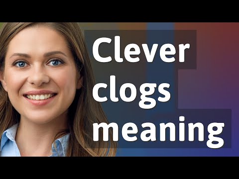 Clever clogs | meaning of Clever clogs