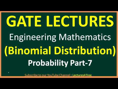 Probability Part 7 -- Binomial Distribution, Mathematics, CSE, GATE ...