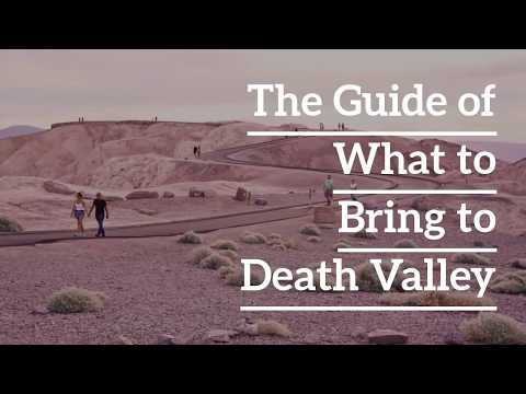 The Guide of What to Bring to Death Valley