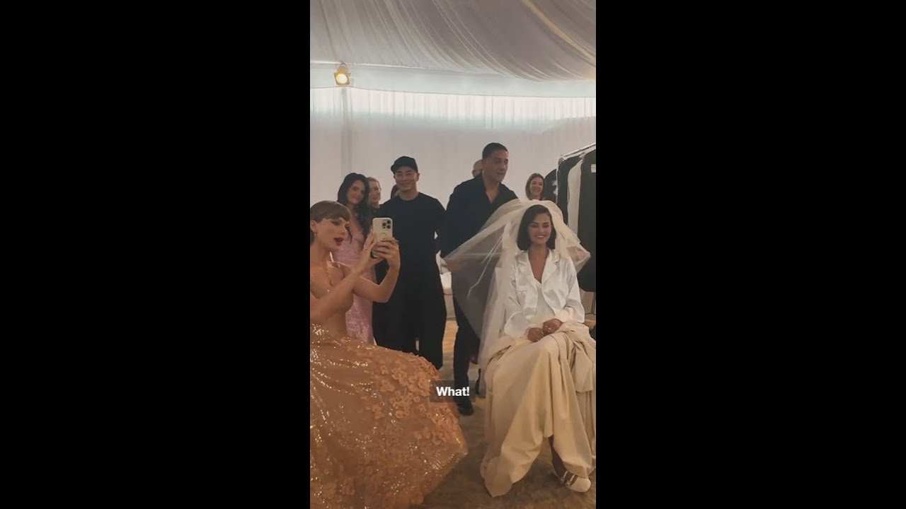 Taylor Swift gets ready with Selena Gomez at her wedding