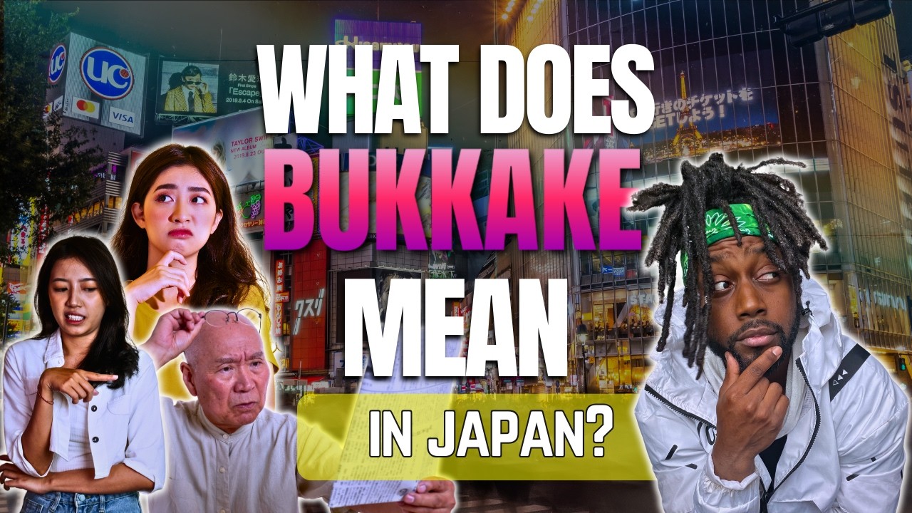 What Does Bukkake Really Mean in Japan? (Street Interview)