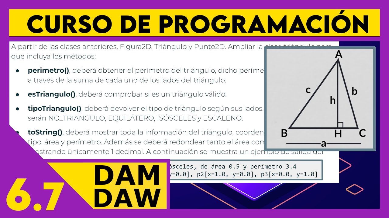 JAVA: Ejercicios Clase Triángulo ☕ DAM - DAW