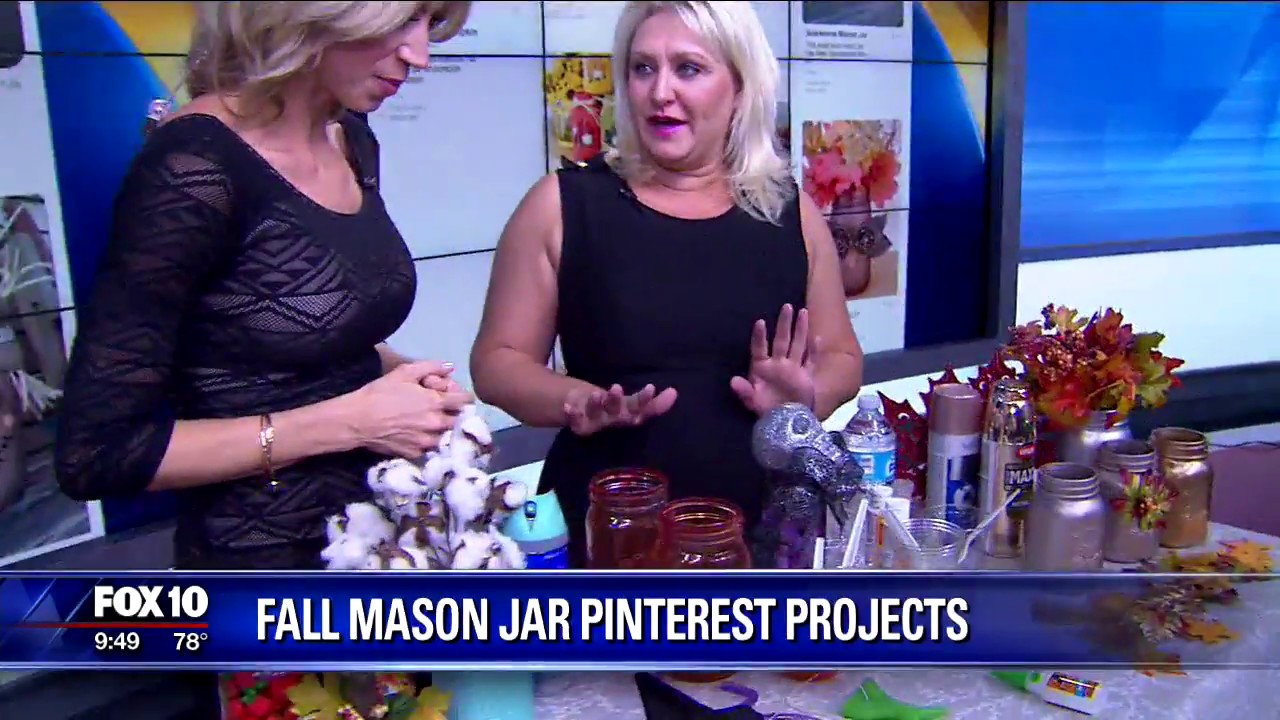 Pinterest Project: Fall Décor Using Mason Jars