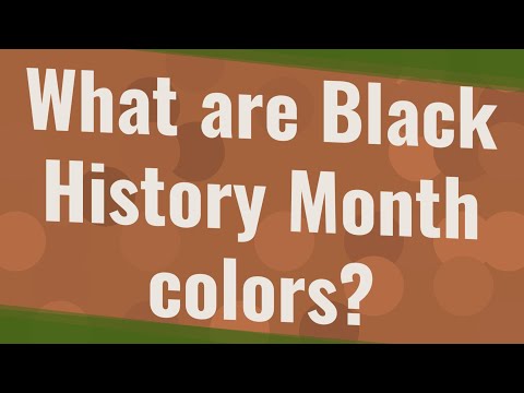 What are Black History Month colors?