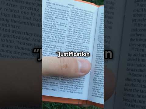 Big Bible Words Series: The meaning of Justification