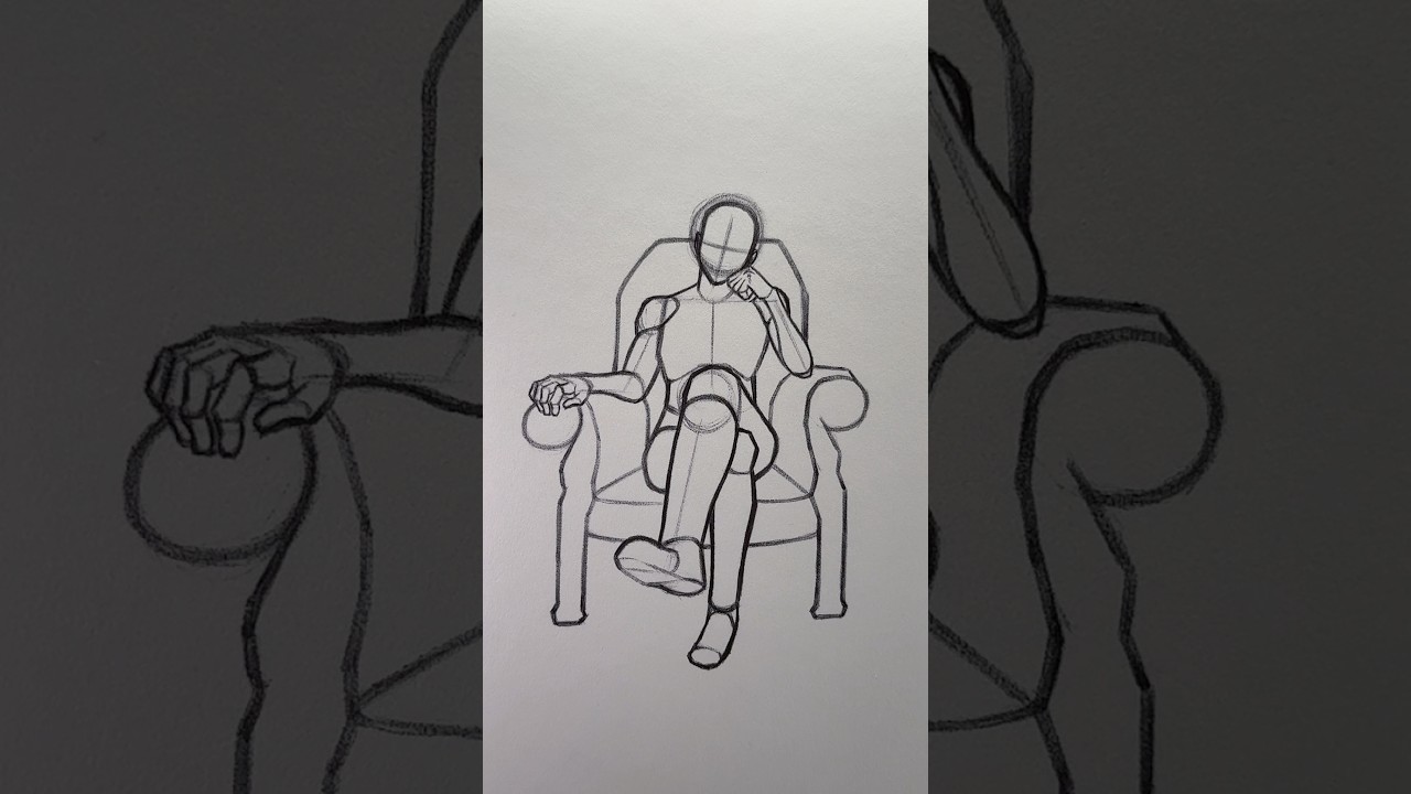 How to draw Muzan sitting on a chair ⭐️Tutorial⭐️ #demonslayer #muzan #muzankibutsuji #pose #drawing