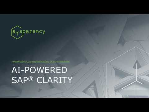 SYSPARENCY - The world's #1 AI-based SAP® interpreter