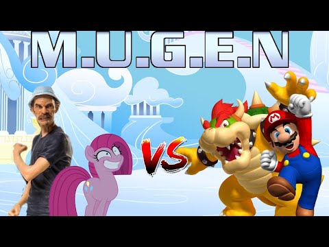 MUGEN Battle 37: Pinkamena and Don Ramon vs Mario and Bowser