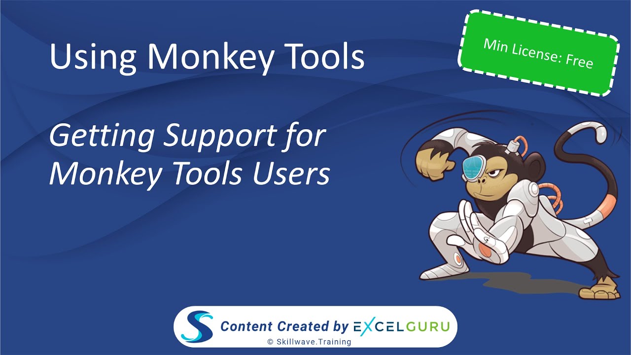 Using Monkey Tools - Getting Support for Monkey Tools Users