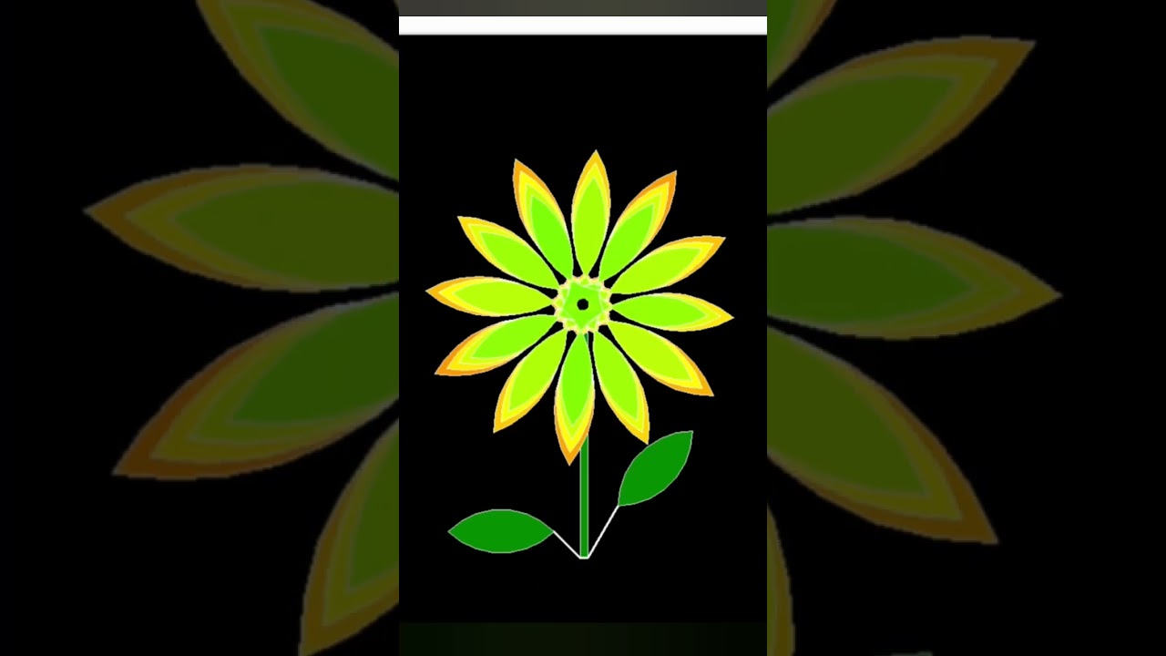 Amazing Flower Using Python Turtle #shorts