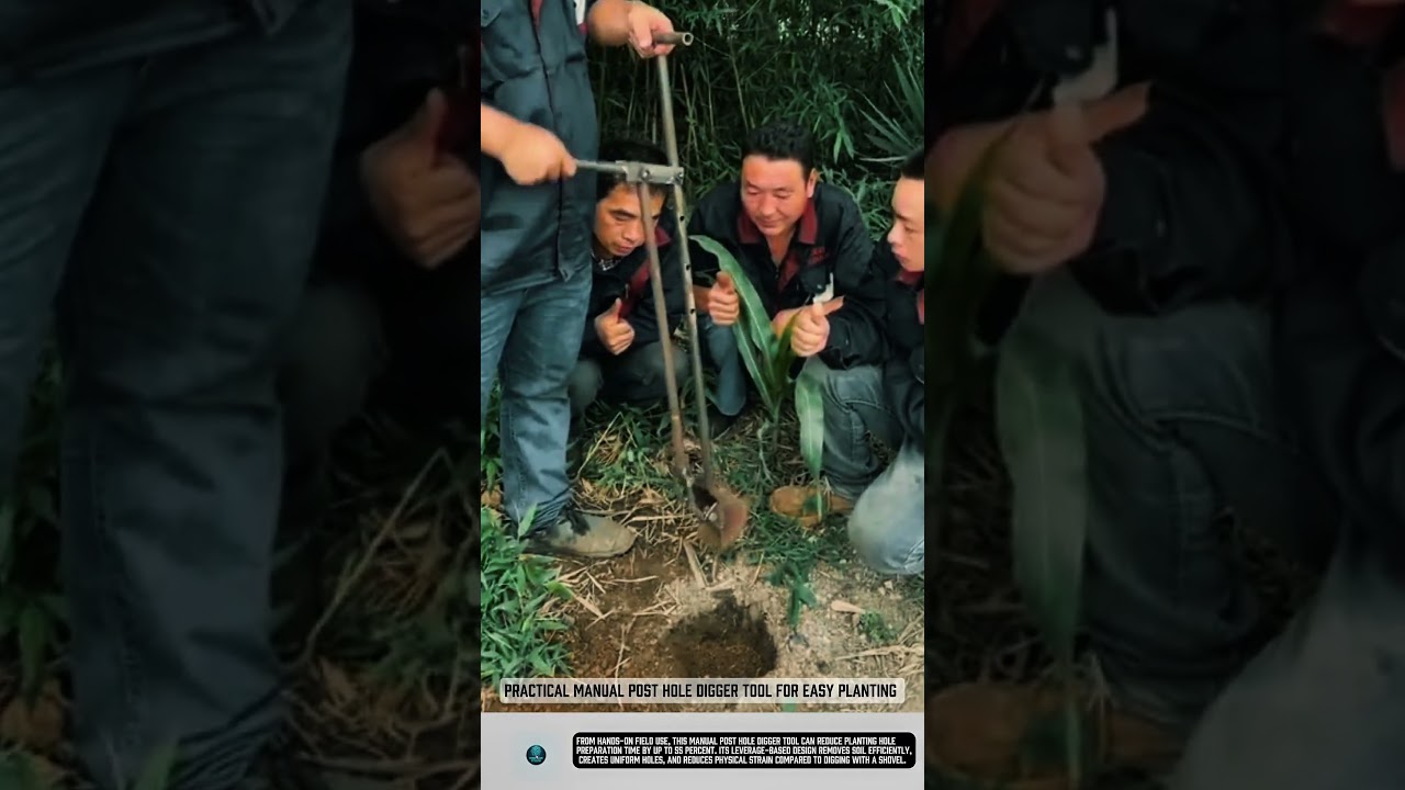 Practical Manual Post Hole Digger tool for easy planting #tools