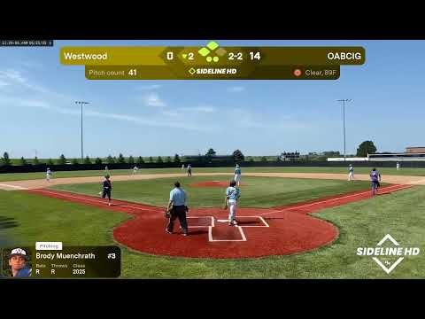 Mason Halladay 2026 SS putout in 30-40 MPH winds Vs OABCIG 6/21/25