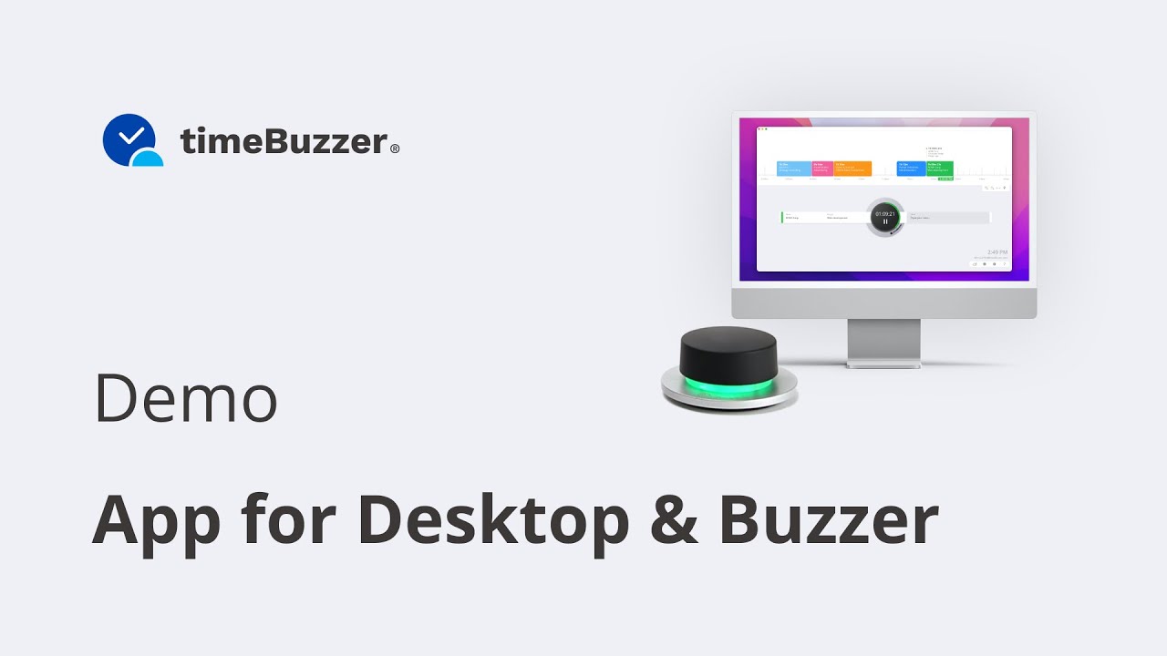 timeBuzzer Demo: Record Time with Desktop App and Buzzer