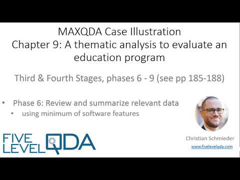 Using MAXQDA to undertake a thematic analysis - Part 4 | Qualitative Data Analysis Services