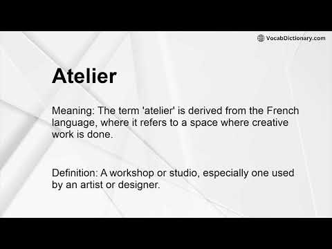 Atelier Meaning