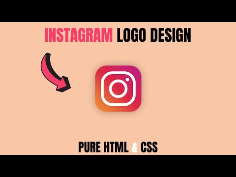 Instagram Logo Design Using Only HTML & CSS | Logo Design Tutorial | HTML5 CSS3 Tutorial