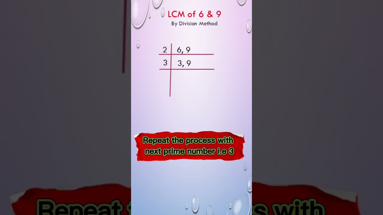 Least Common Multiple of 6 & 9 | How to find LCM