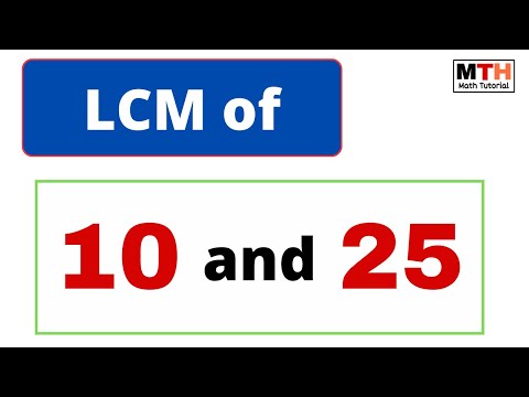 LCM of 10 and 25