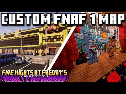 CUSTOM FNAF 1 Map Tour! (Five Nights at Freddy's: Rebuilt & Refurbished - Java Edition)