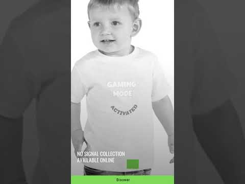 Activated T-shirt for kids