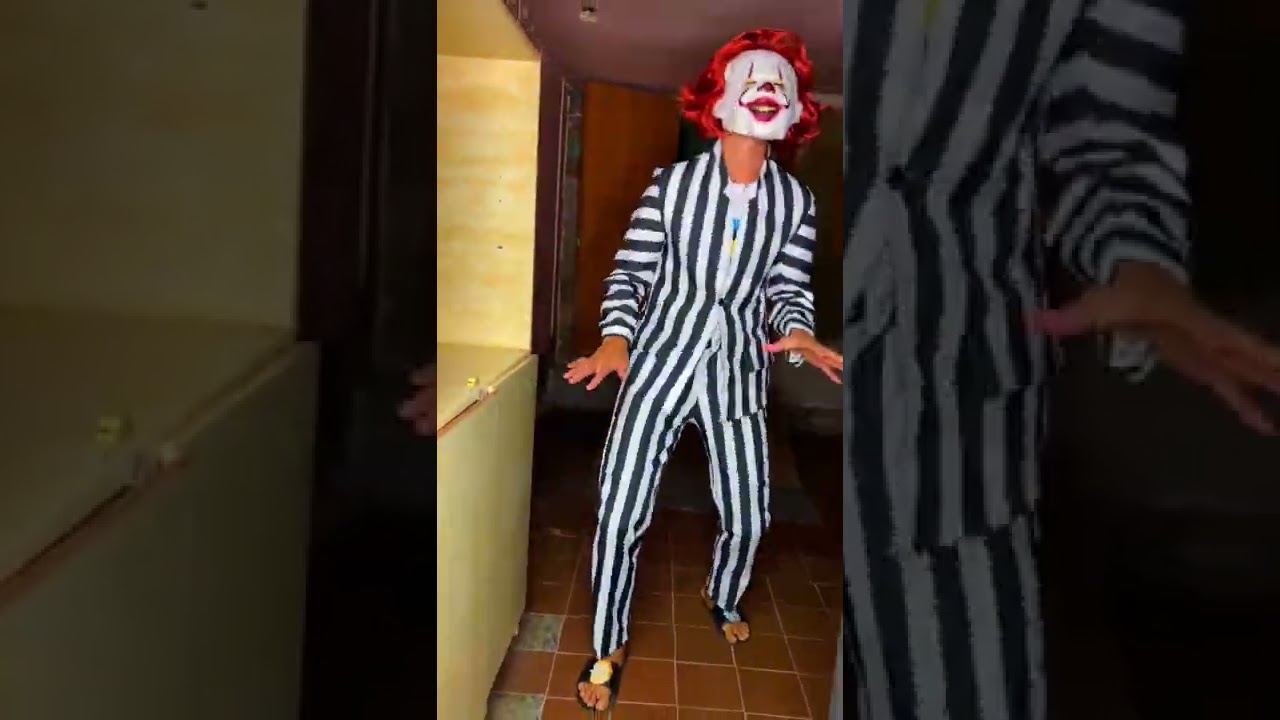 Crazy clown is following me #shorts