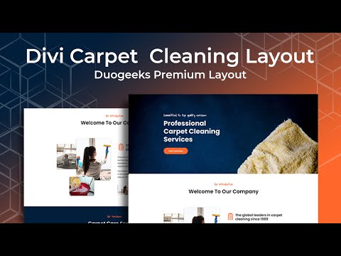 Divi Carpet Cleaning Layout - Divi Layouts by Divi Awesome