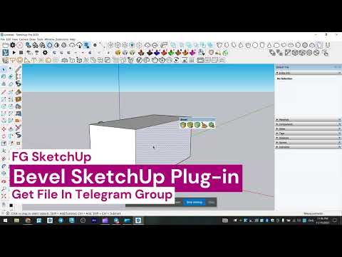 Perfect Tools Bevel in SketchUp Pro 2023 | FG SketchUp