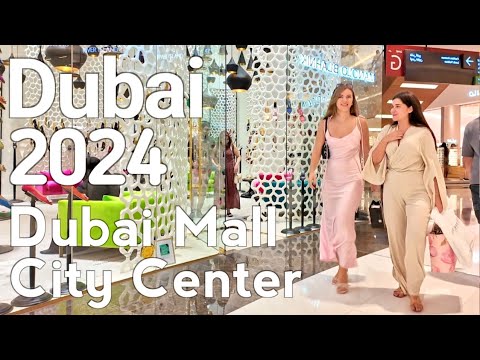 Dubai [4K] Amazing Dubai Mall, City Center Walking Tour 🇦🇪
