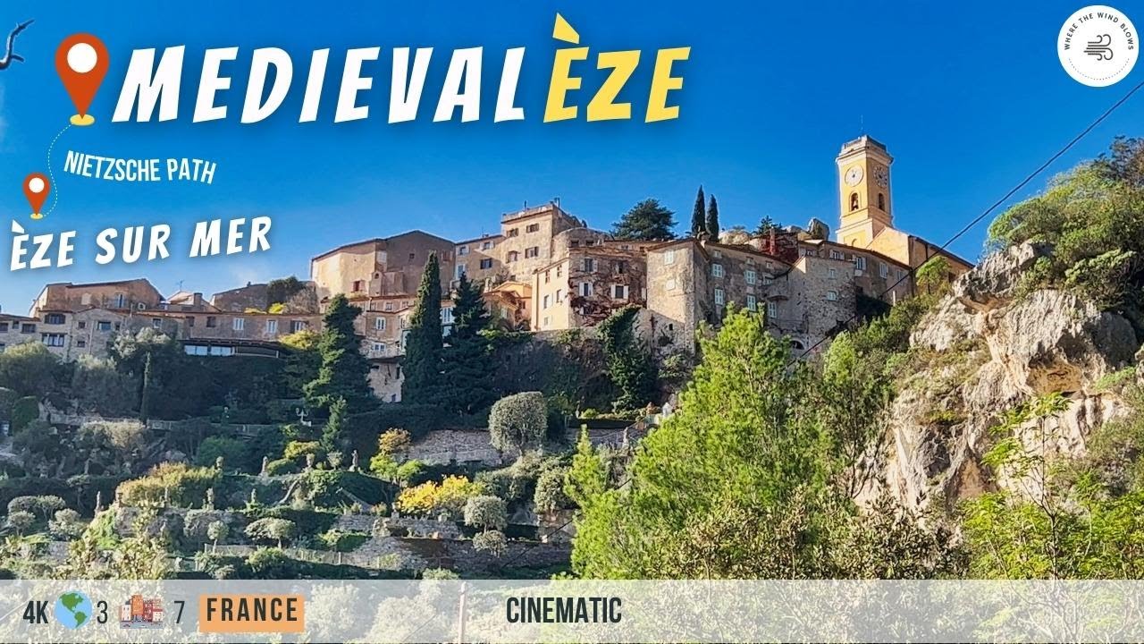 Eze France. The Beautiful Medieval Village.