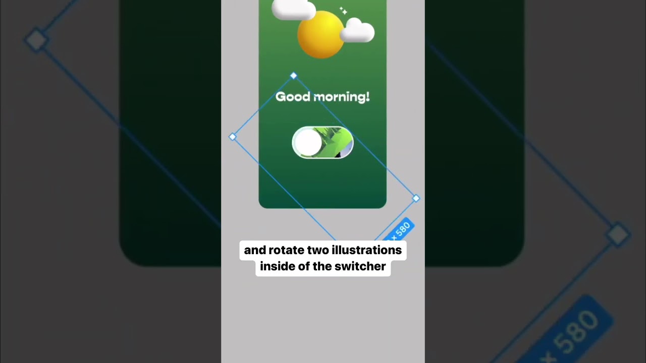 Day and night switcher in figma #switch #figma #uiux #toggle #animation #daynight #designinspiration