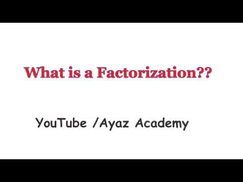 What is a Factorization in Urdu ???