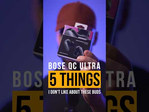 5 Things I Don't Like About The Bose QC Ultra Earbuds #shorts #bose #activenoisecancelling #earbuds