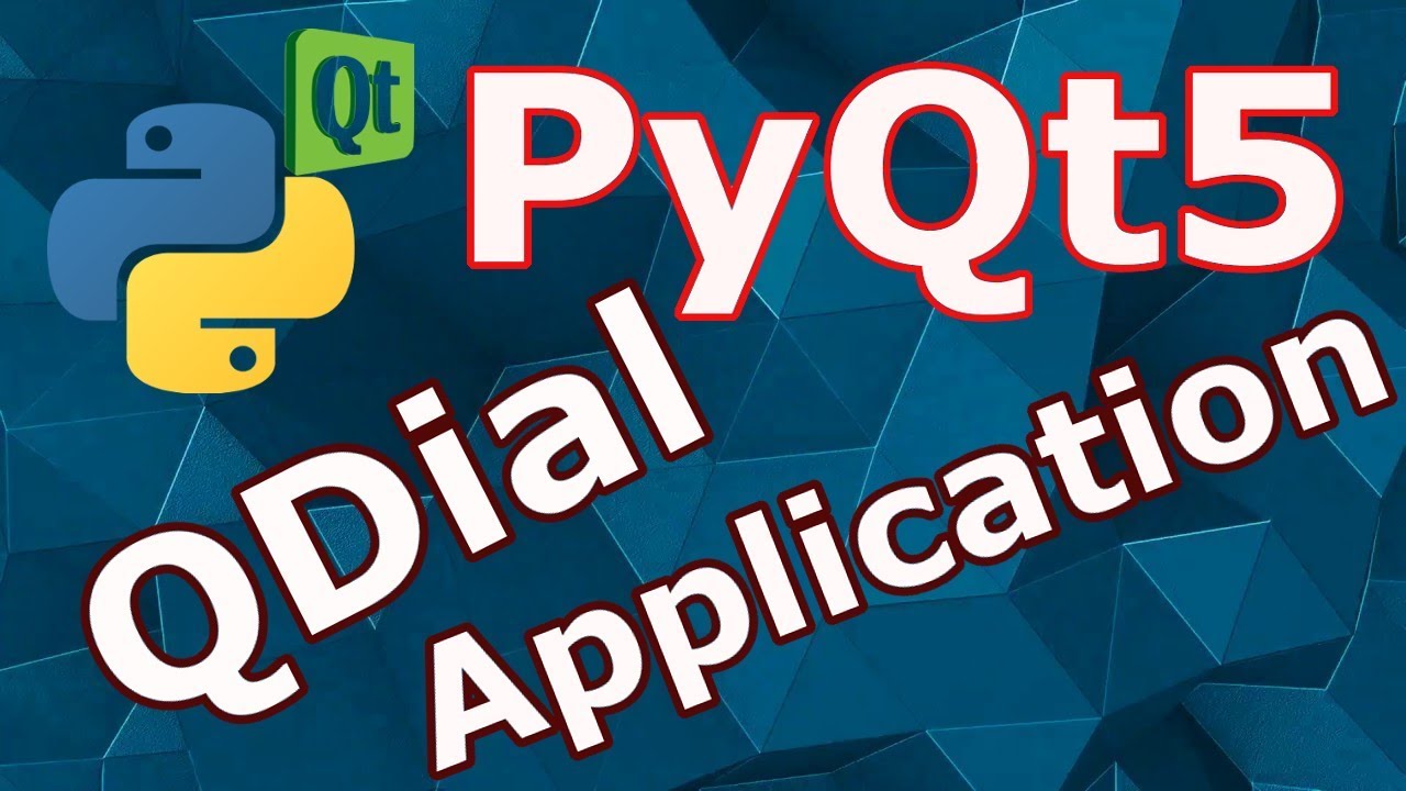 PyQt5 Simple QDial Application