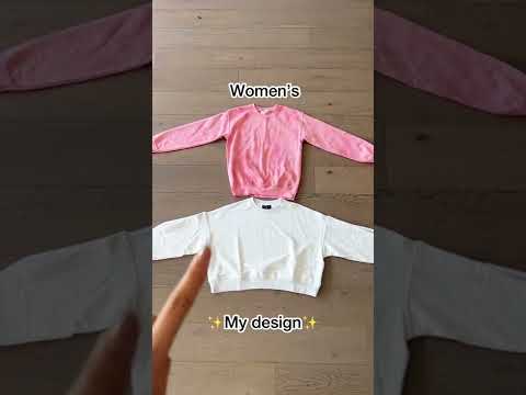 I redesigned the classic crewneck and all I can say is… minor tweaks make a HUGE difference #fashion