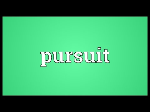 Pursuit Meaning