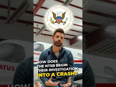 How does the NTSB begin their investigation after a plane crash?! ✈️ Learn here. #aviation