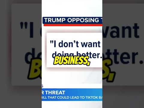 Trump opposes TikTok ban