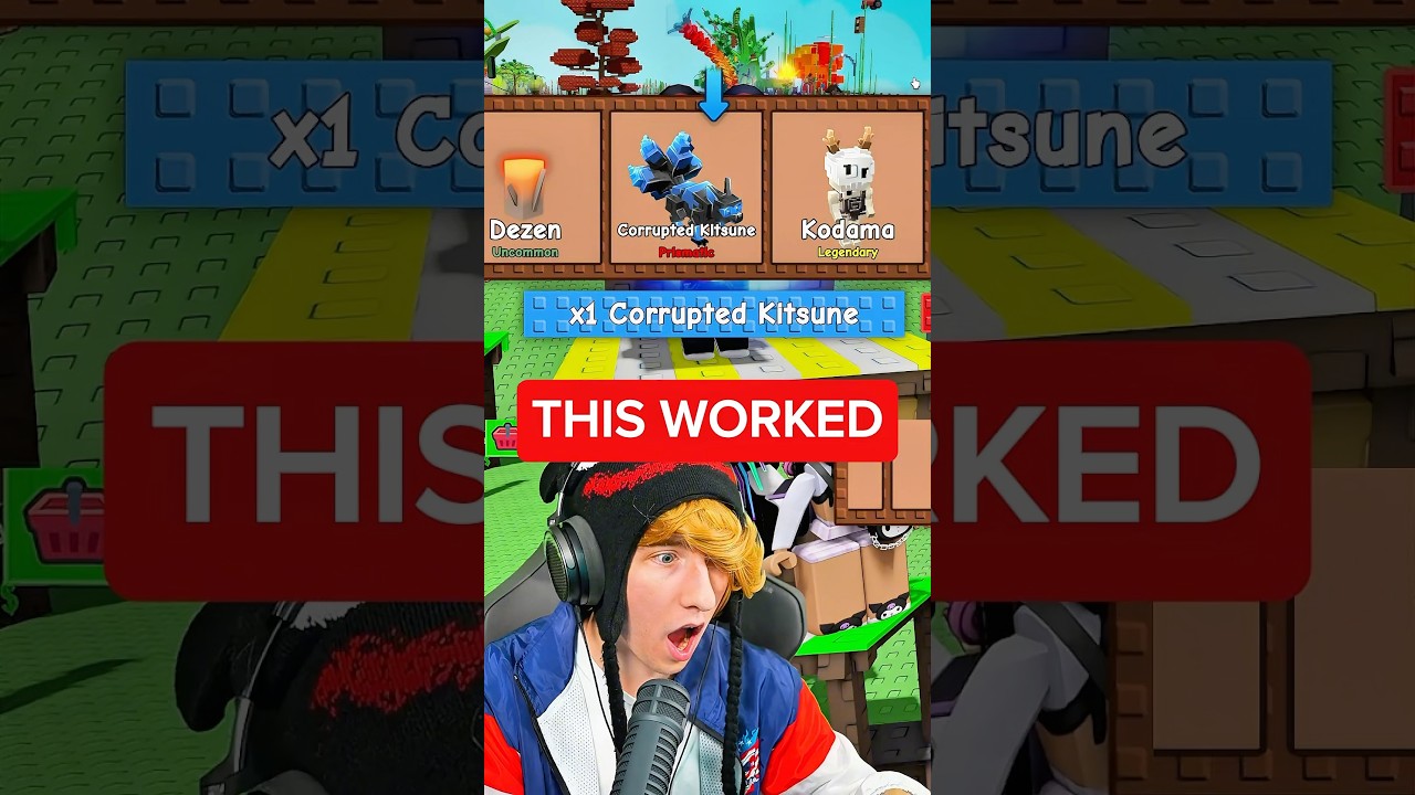 KreekCraft Gets CORRUPTED KITSUNE in Grow a Garden