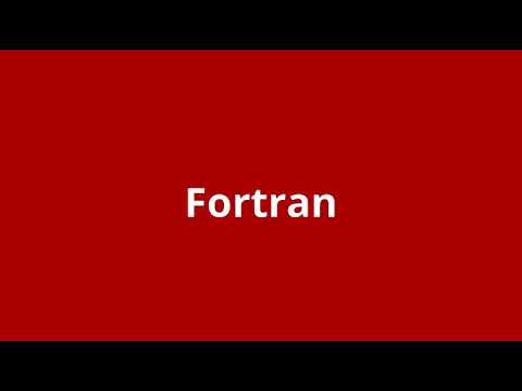 what is the meaning of Fortran