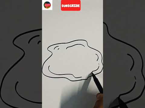 Draw a simple pond using these simple steps #shorts #ashortaday Canvassing Passion