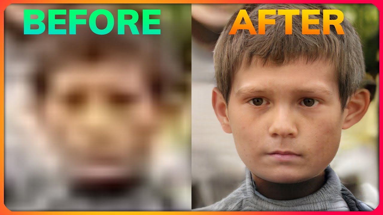 Face Enhance AI Restores Extremely Blurry Faces [GPEN]