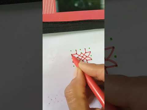 5 × 5 dot simple rangoli #shorts #rangoli