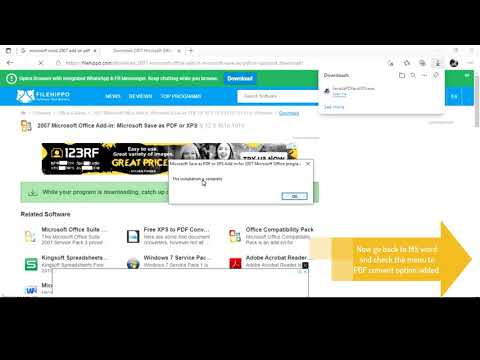 How to Convert Microsoft Word 2007 to PDF easily