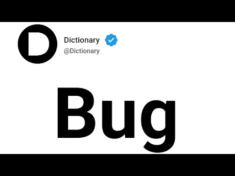 Bug Meaning In English