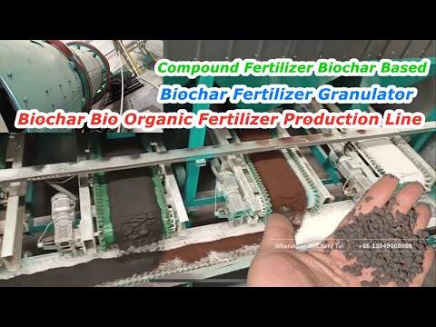 Bio Organic biochar based fertilizer making machine Fertilizer Production Line
