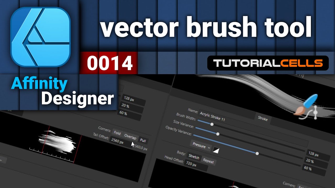 0014. vector brush tool & create custom brush in Affinity designer