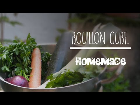 Homemade bouillon cubes, healthy and easy