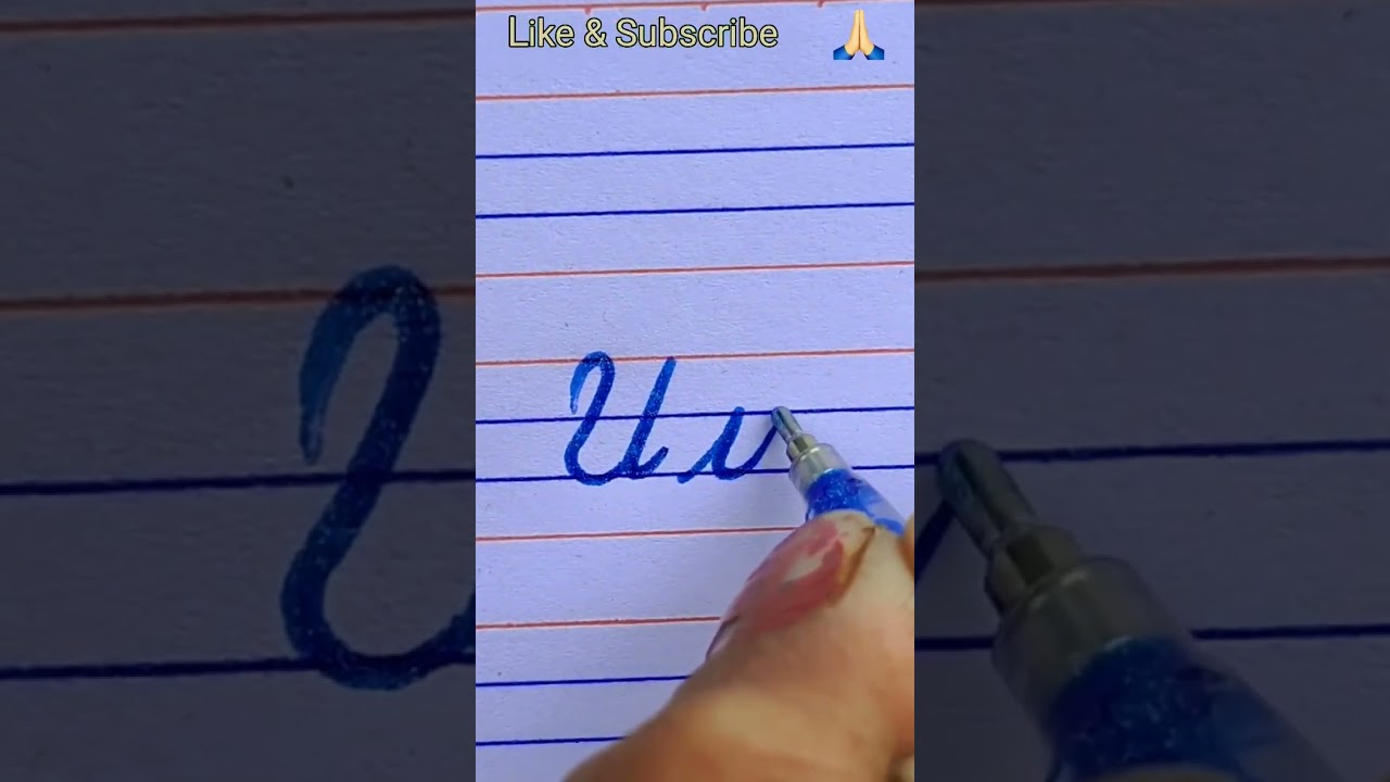 Letter U (u) | Cursive writing #cursivewriting #handwriting #cursivehandwriting #kidslearning