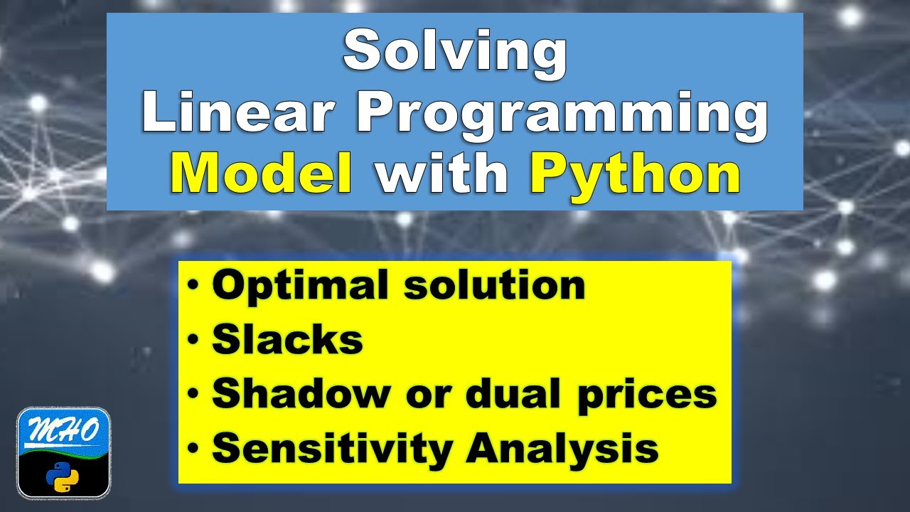 Linear Programming Solution with  Python || LPP Sensitivity Analysis